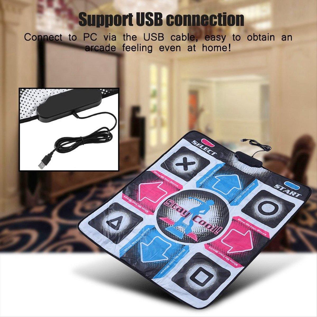 USB Wired Dance Mats 11Keys Dancing Game Step Pad HD Foot Print Dancer ...