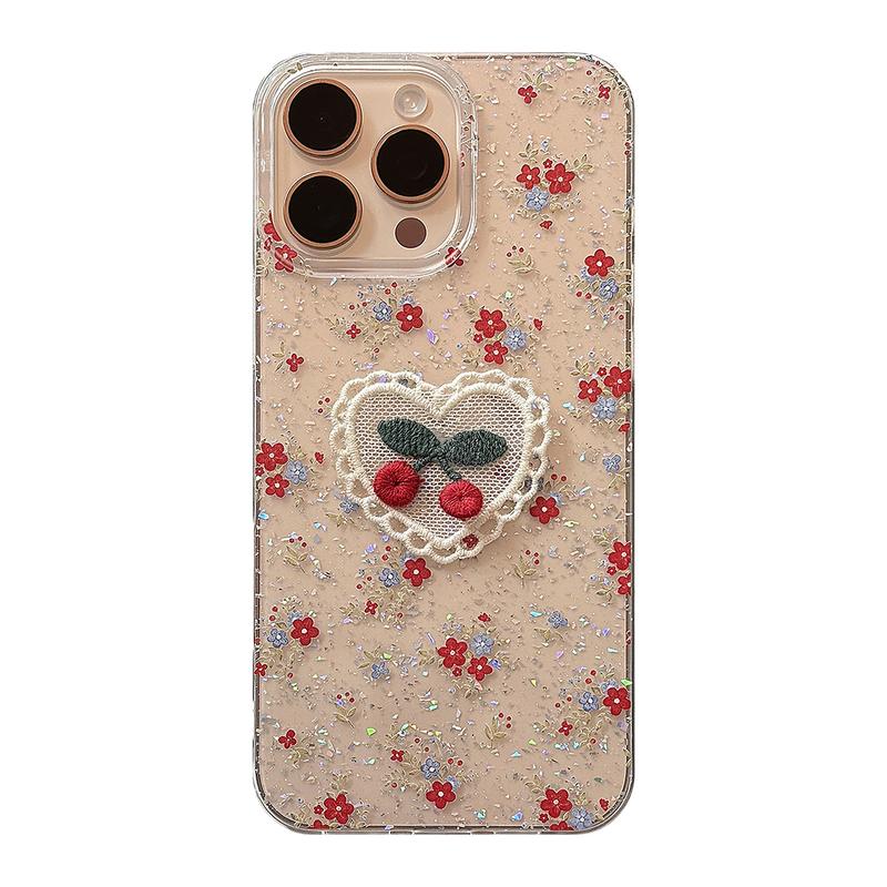 Bonne soft cherry blossom phone case with sparkling artistic ...