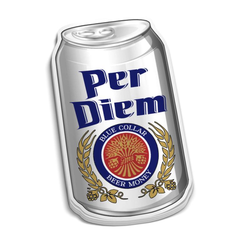 Per Diem Sticker - Hard Hat Stickers, Funny Sarcastic Stickers, Cooler ...