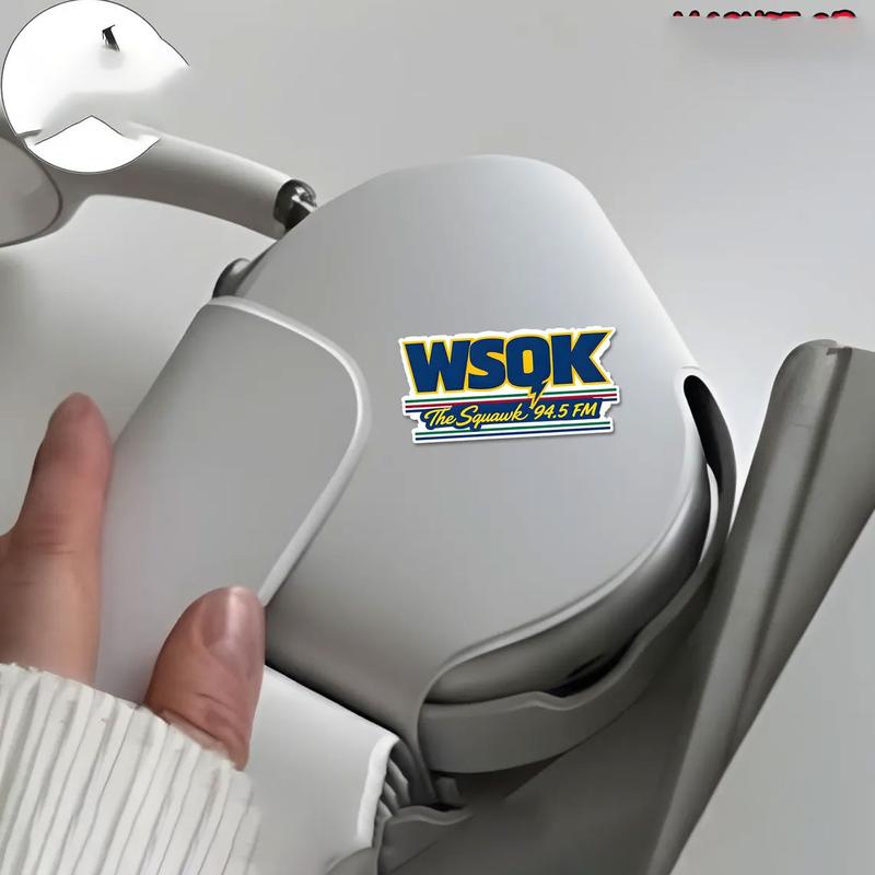WSQK The Squawk Sticker, Stranger Th1ngs Sticker, 80s Inspired ...