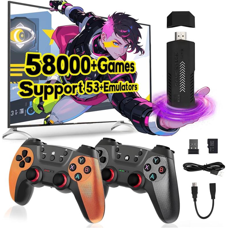 X2 Ultra Retro Game Stick 4K,Built-in 58000+ Games 256G,Support 53 ...