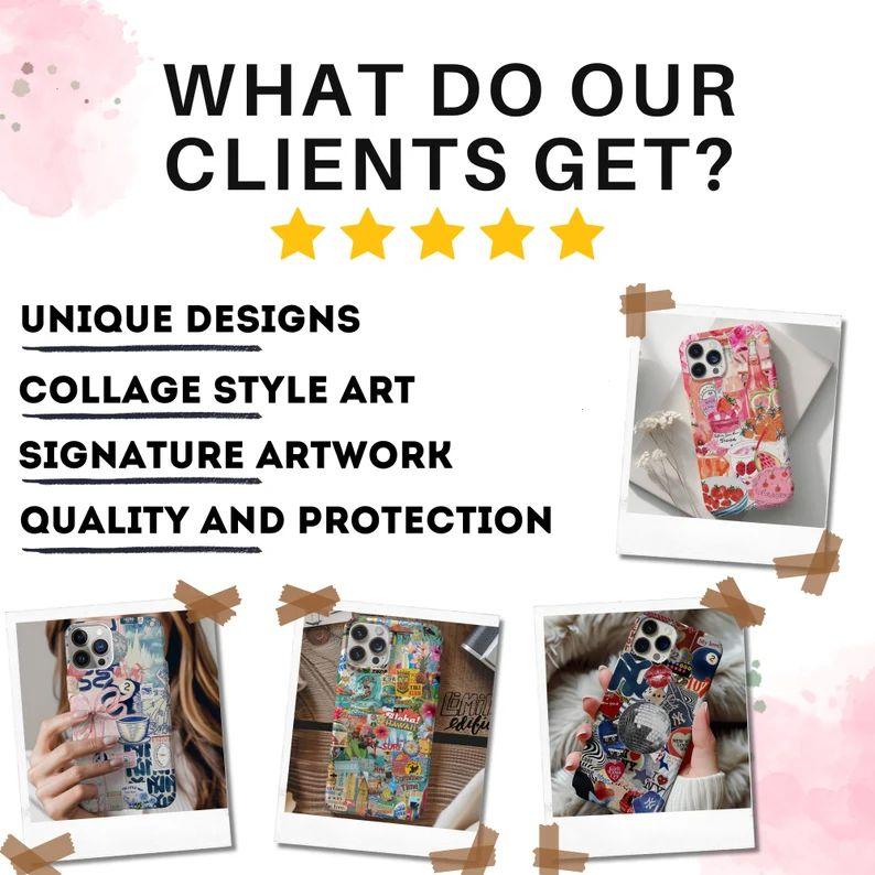 Navy Tiger Lily Case For iPhone – Coral Floral Hibiscus Y2K Aesthetic ...