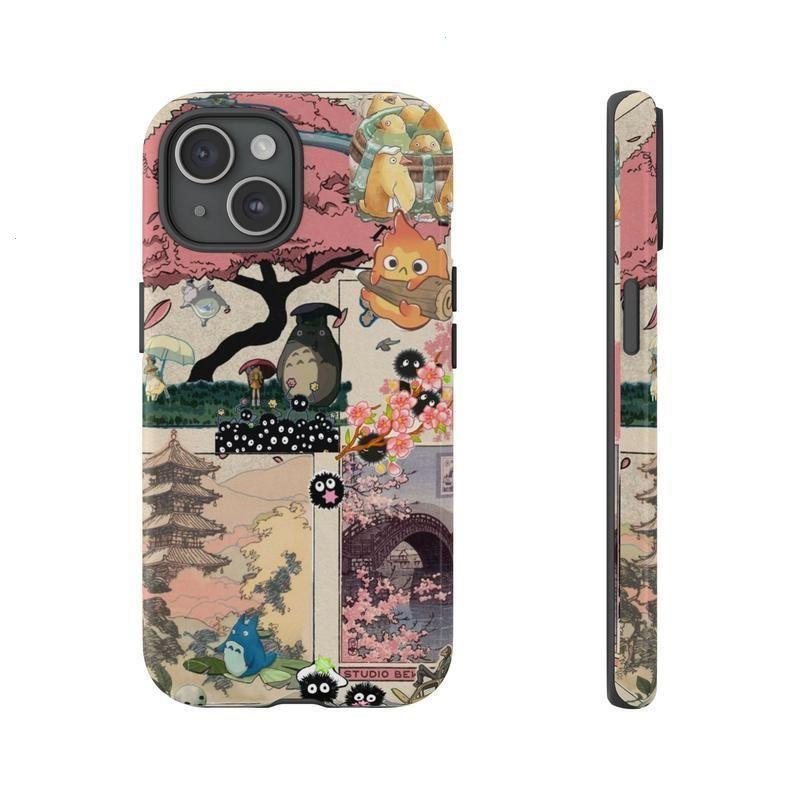 New style Studio Ghibli Collage Phone Case, iPhone 17 16 15 14 13 12 11 ...
