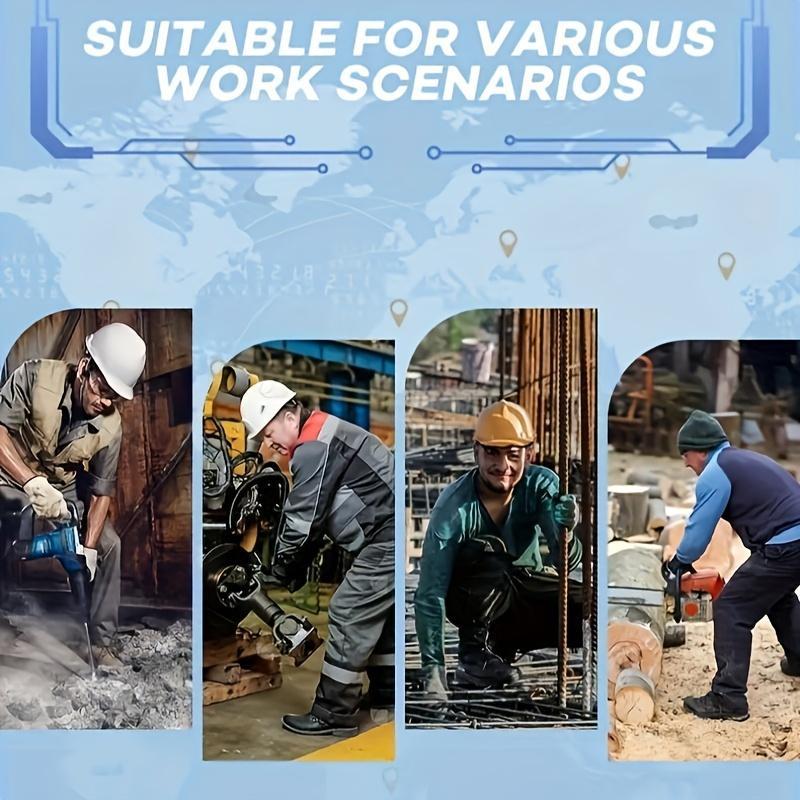 High-Top Safety Work Shoes with Steel Toe Cap - Puncture-Resistant ...