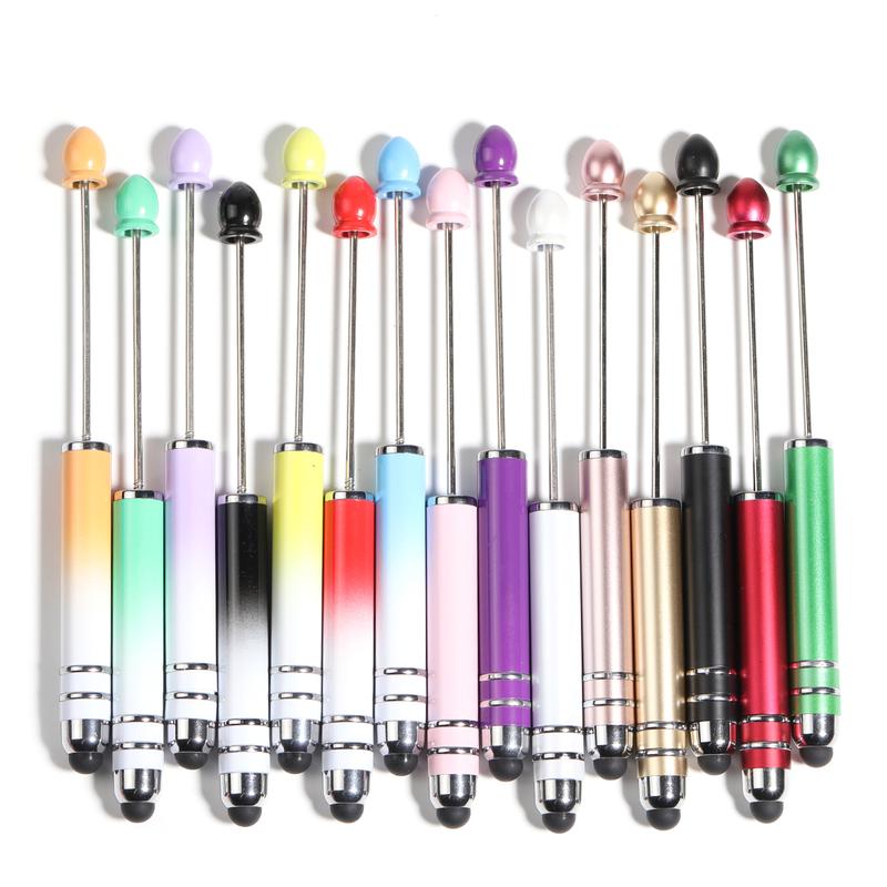 【P23】Multicolor beaded pen cute DIY touch screen stylus gift - TikTok Shop