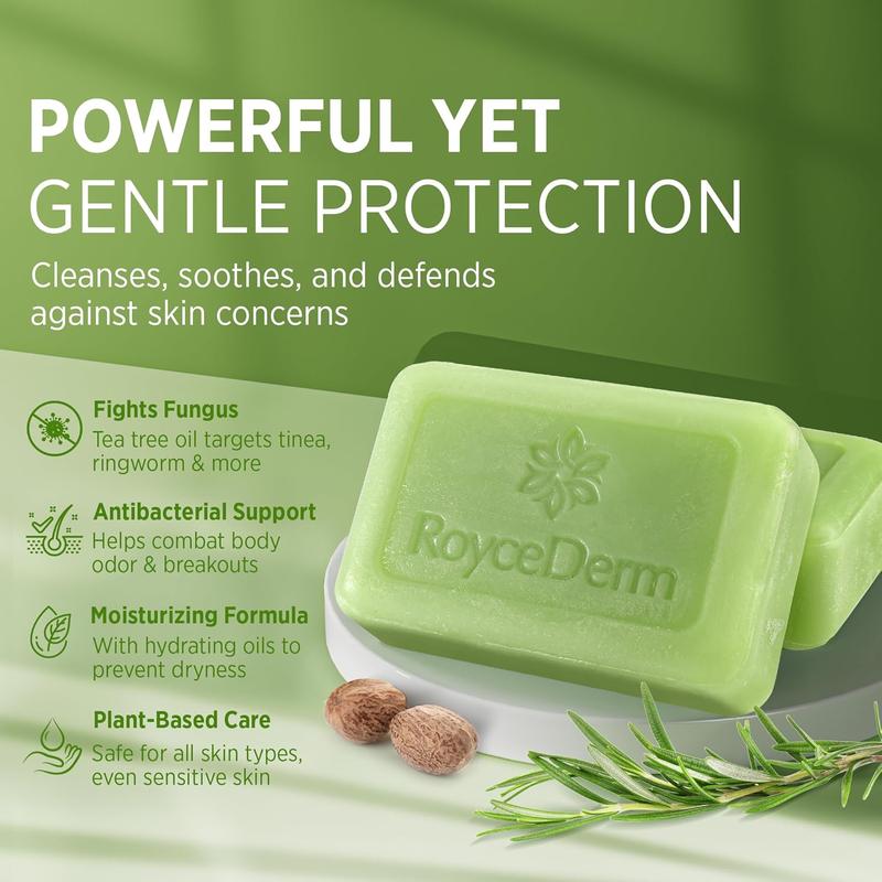 Roycederm Antifungal Antibacterial Tea Tree Soap for Face & Body Body ...