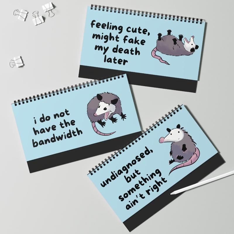 Opossums At Work Desk Sign Office Home Decor, Novelty Decor - TikTok Shop