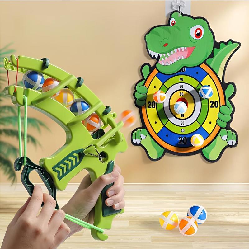 Dinosaur Design Toy Bow and Arrow, Indoor Shooting Game, Throwing Ball ...