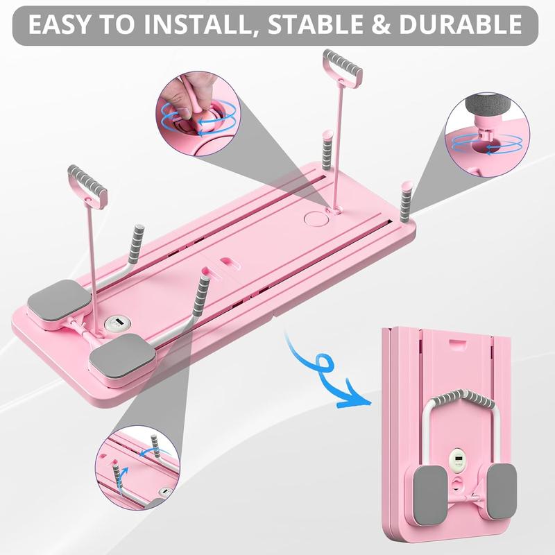 Ab Exercise Board with Foldable HomePilates Reformer, Knee Mat, Timer ...