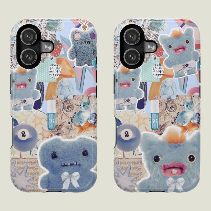 Screech & Gaptooth Mcgoo Blue Fuggler Phone Case | Pastel Plushcore ...