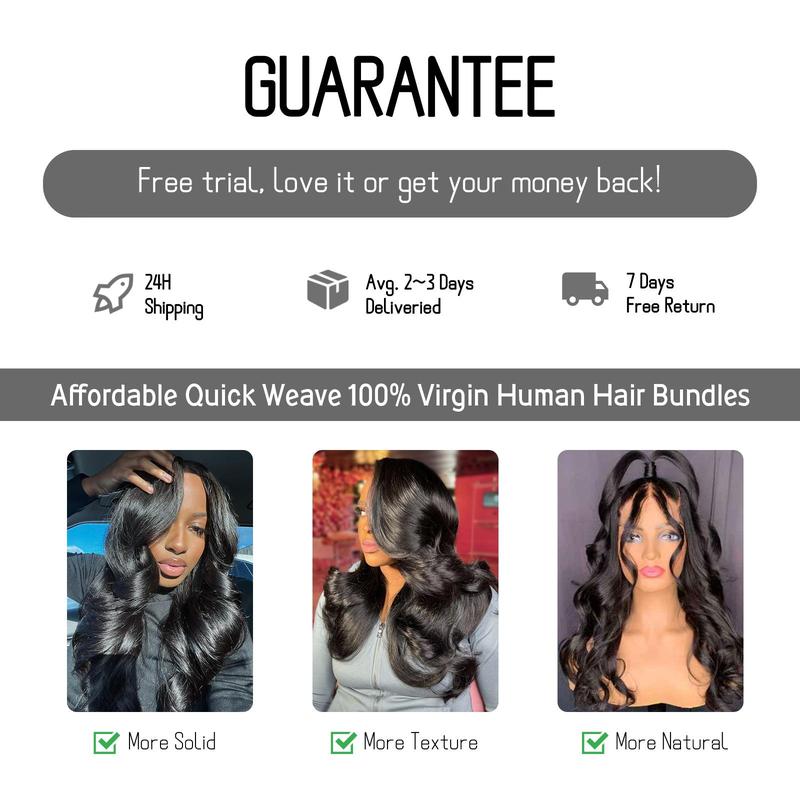 [Wequeen] Viral Hair Bundles Brazilian 100% Human Hair Straight Body ...