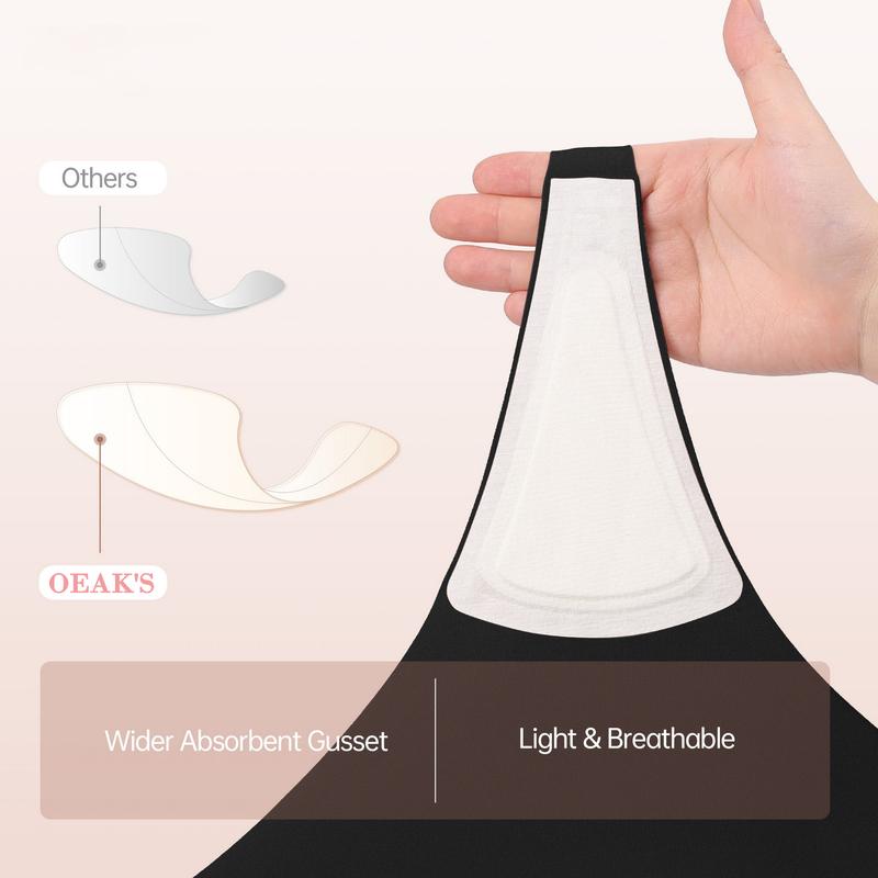 OEAK 3PCS Camel Toe Cover Thongs for Women G-String Seamless Solid ...