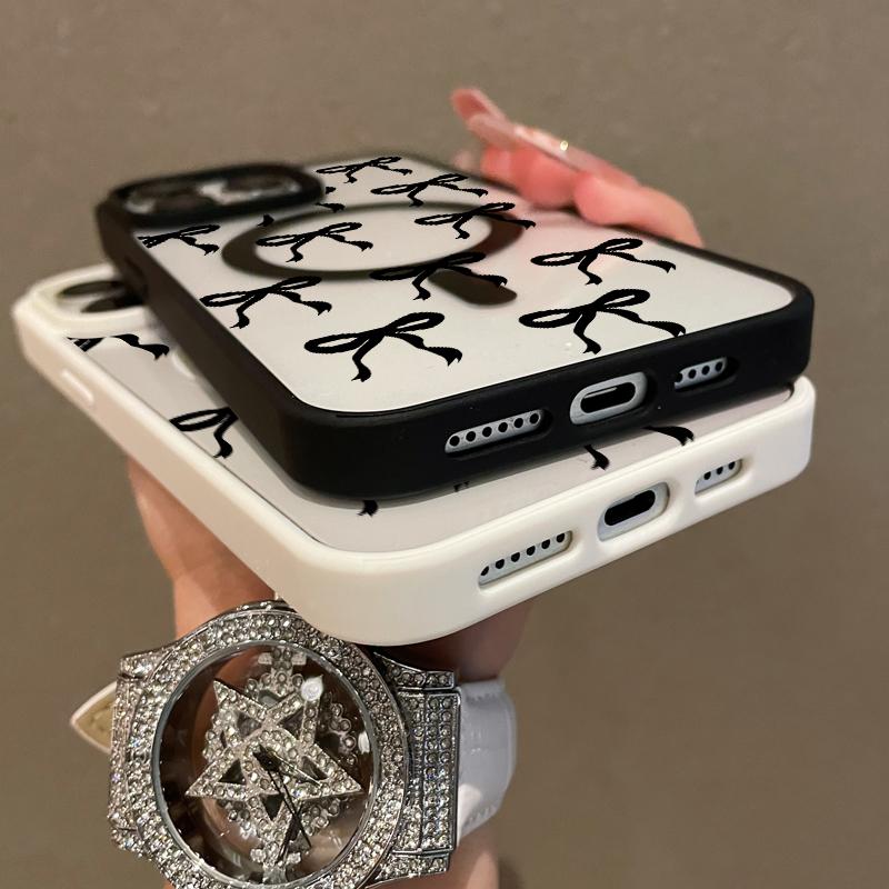 Premium Case for iPhone11/12/13/14/15/16/promax Black bow y2k cased ...