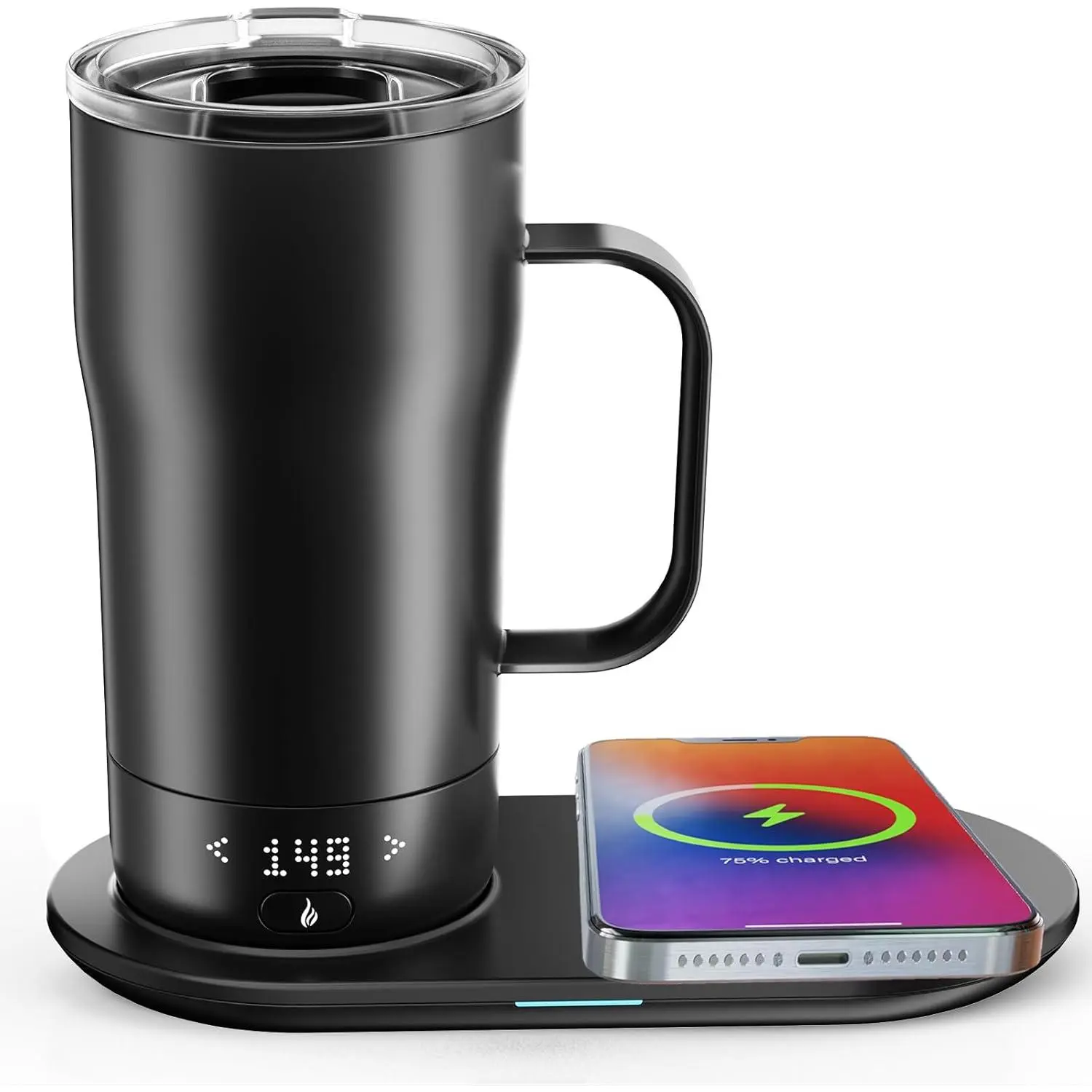 Self Heating Coffee Mug 18 Oz Temperature Control Heated Coffee Mug App ...
