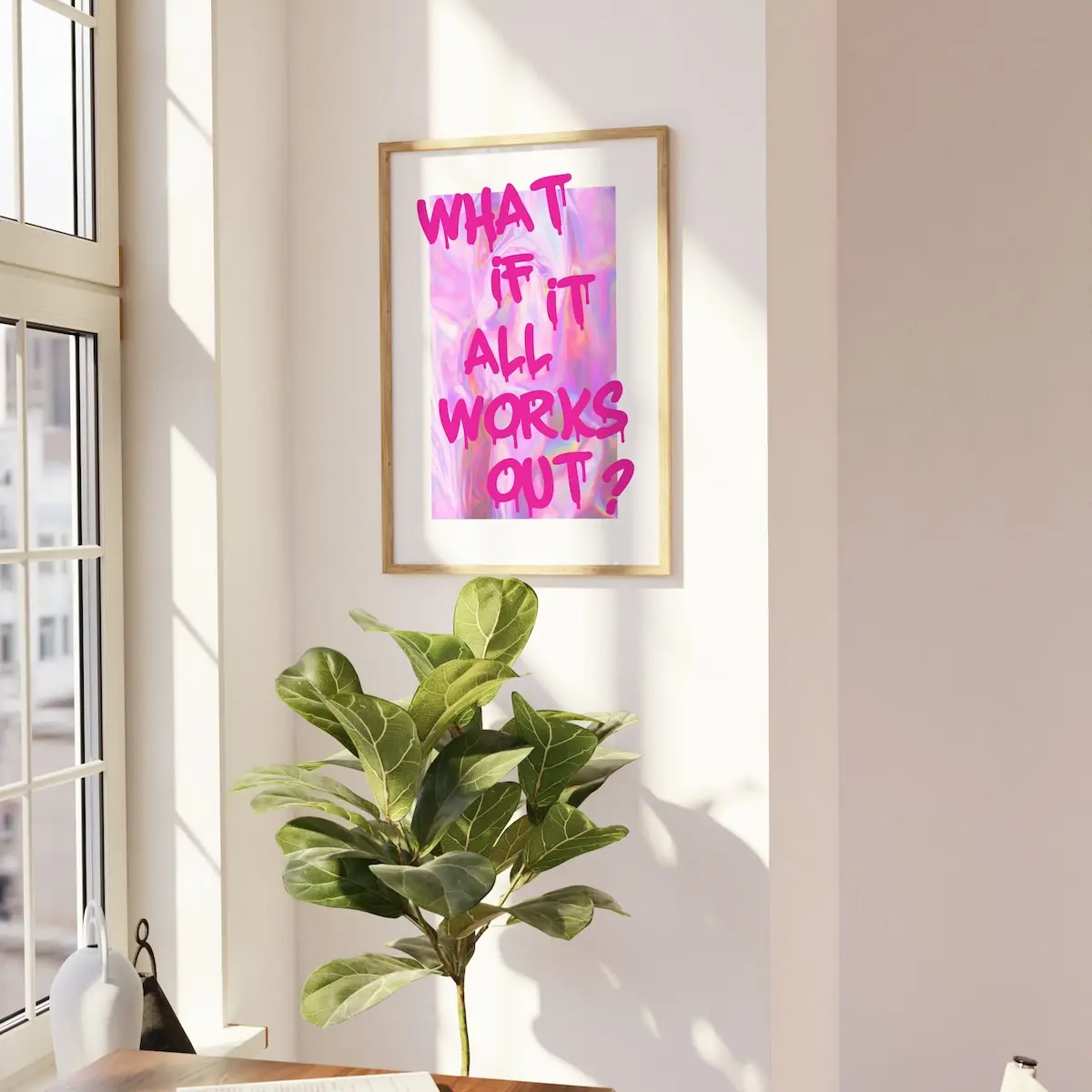 What if - FUNKY Trendy Wall Art Poster |Aesthetic Art Print|Preppy ...