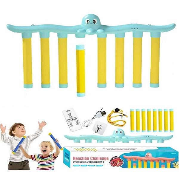 Reflex Challenge Game - Catching Sticks Reaction Training Toy with 8 ...
