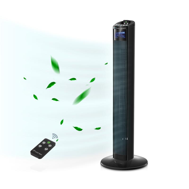 [Not AC]FOHERE Tower Fan, 36" Oscillating Tower Fan with Remote Control ...