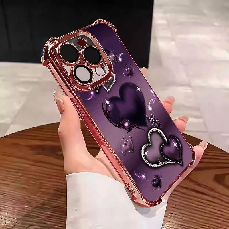 Heart Pattern Phone Case, Anti-drop Cellphone Protective Case, Total ...