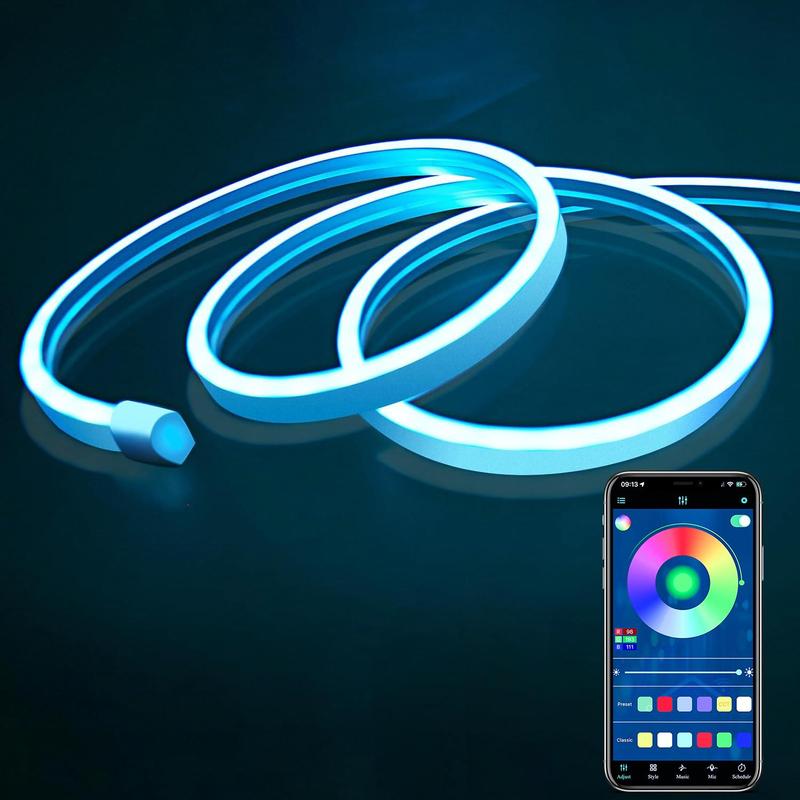 Neon Strip Lights, LED Smart Strip Lights for Christmas Decor, USB ...