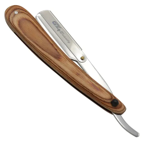 G4 Straight Edge Razor Professional Barber Artifical Wood Handle Blades ...