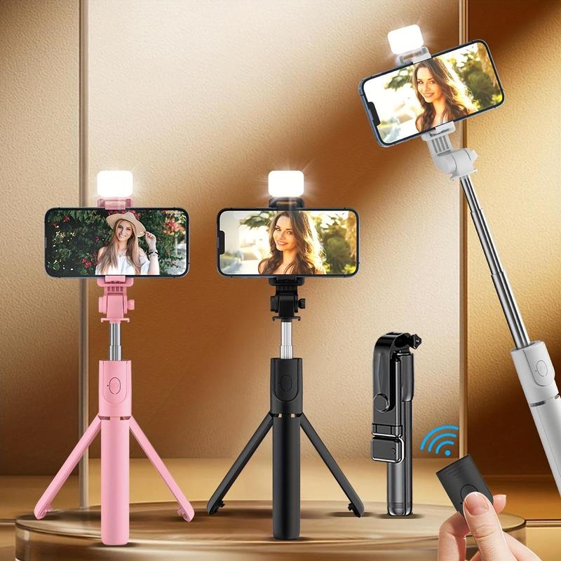 Wireless Selfie Stick, Multifunctional Tripod Selfie Stick with Remote ...