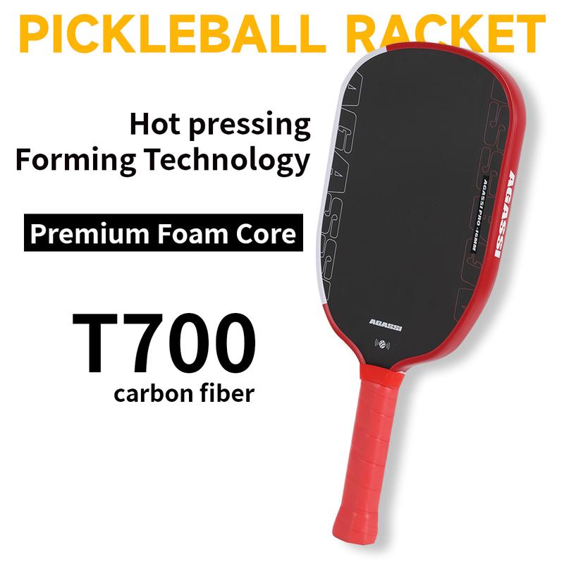 AGASSI 2025 Hot Press Pickleball Racquet T700 Carbon Fiber Premium Foam ...