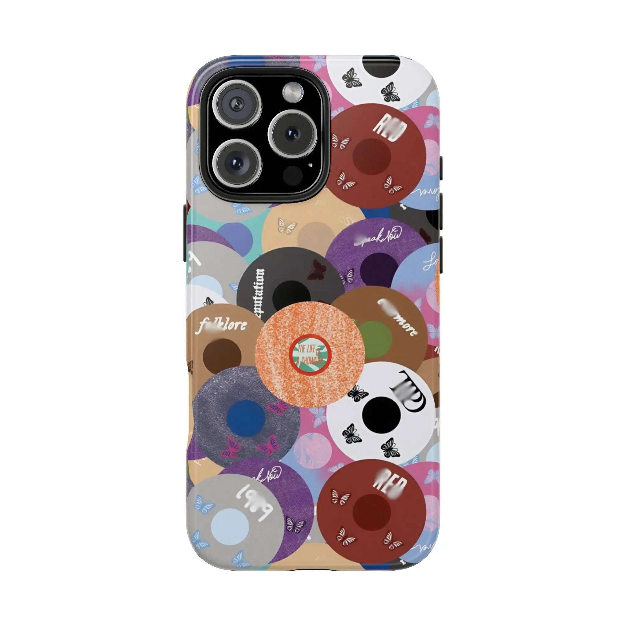 Vinyl Albums Phone Case | Glossy Durable Cover Showcasing All 12 Eras ...