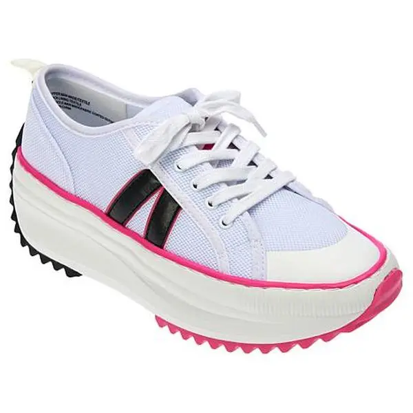 Joy Mangano Joy Comfort Performance Mesh Sneakers with Orthotic Insole ...