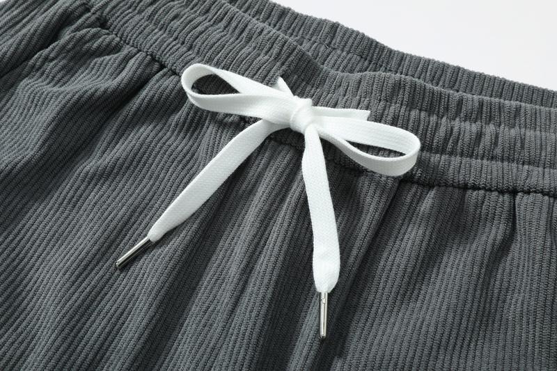 Clean Gent Men's Loose Fit Letter Patch Drawstring Waist Straight Leg ...