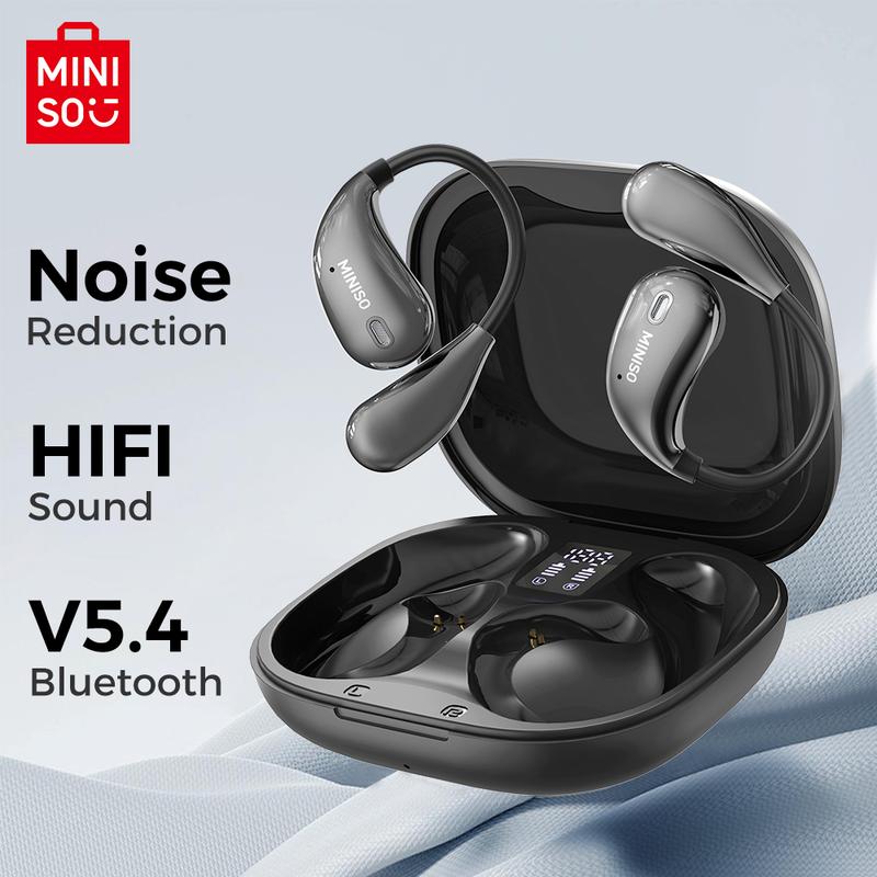 MINISO X33 Flexible Earhook Wireless Bluetooth 5.4 Earphones with ...