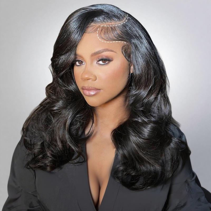 Celie Hair C Part Layer Cut Glueless Wig 250% Density 6x5 HD Lace Pre ...