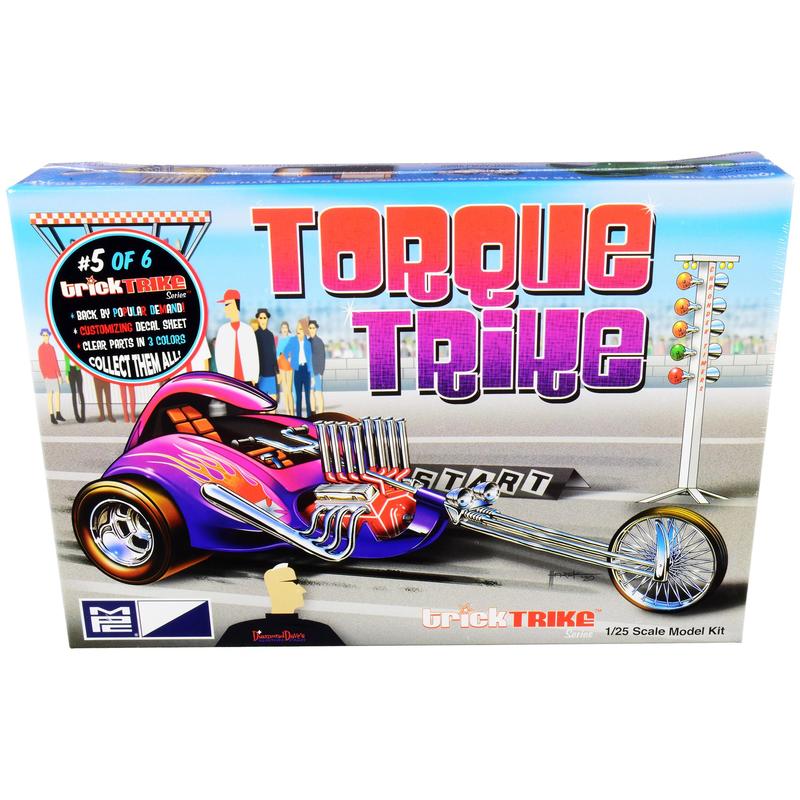 Skill 2 Model Kit Torque Trike "Trick Trikes" Series 1/25 Scale Model ...