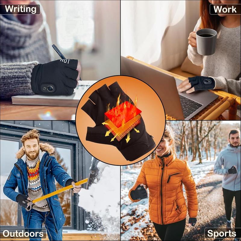 2026 Must GrabRechargeable Heated Fingerless Gloves, Stocking Stuffers ...