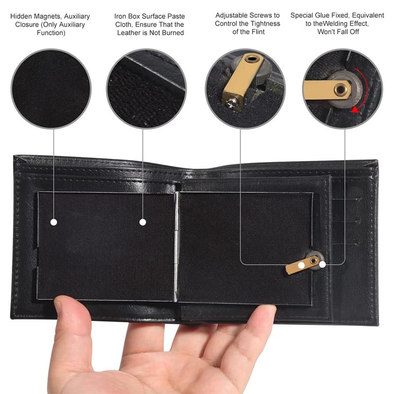 ZORVEXA Professional Magic Trick Fire Flaming Leather Wallet Incredible ...