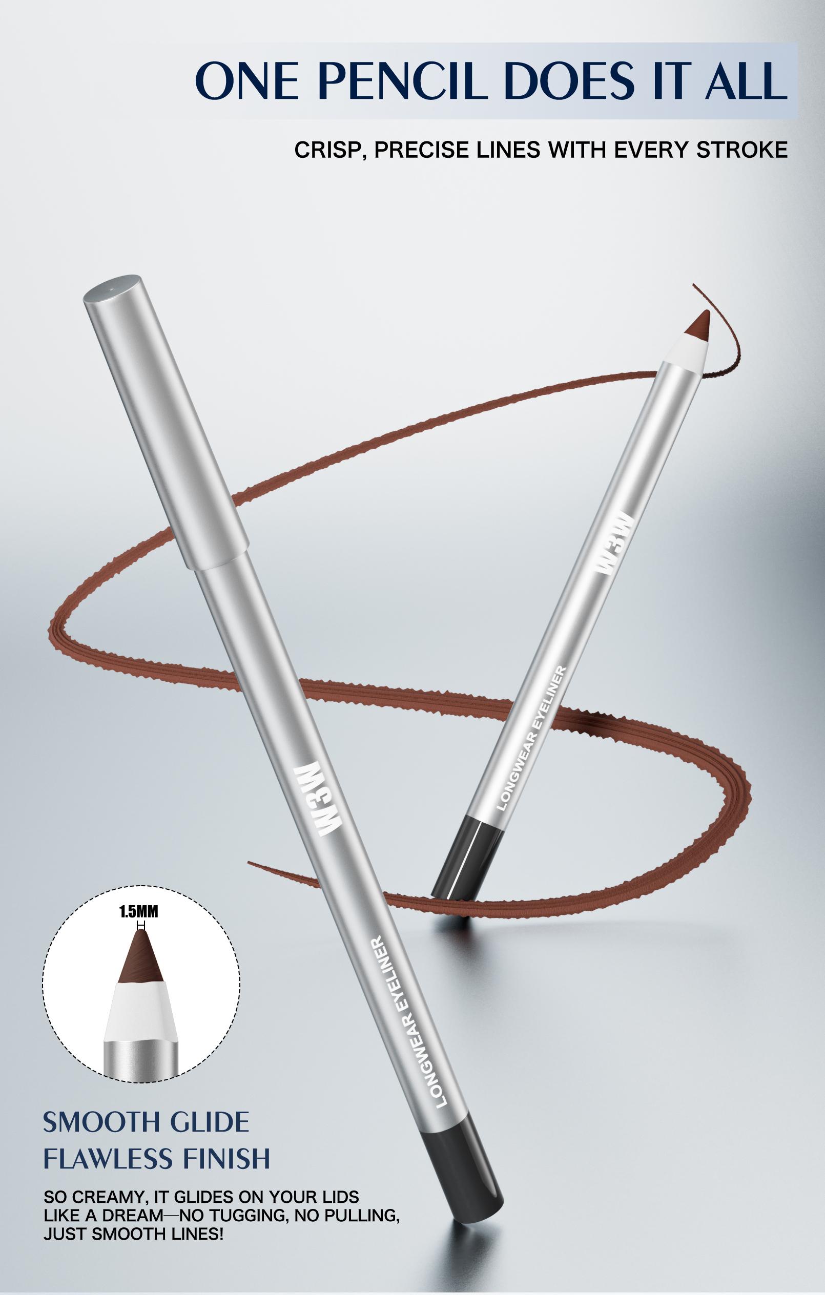 Waterproof Gel Eyeliner Pencil with Ultra Smooth Creamy Glide, Smudge ...