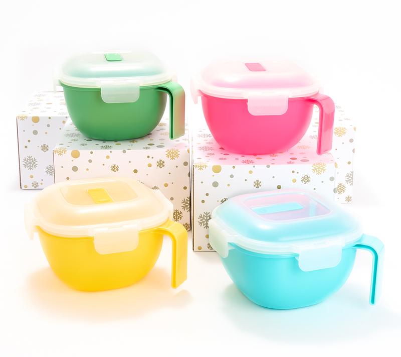 LocknLock S/4 Instant Cook Mugs w/ Vented Lids & Gift Boxes - TikTok Shop