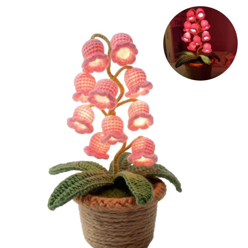Handmade Crochet Lily of the Valley LED String Lights - Multi-Color ...