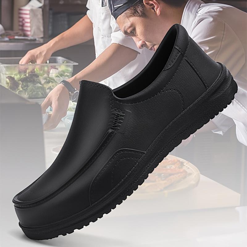 shoes men Men's Solid Non Slip & Oil Resistant Chef Shoes, Comfy ...
