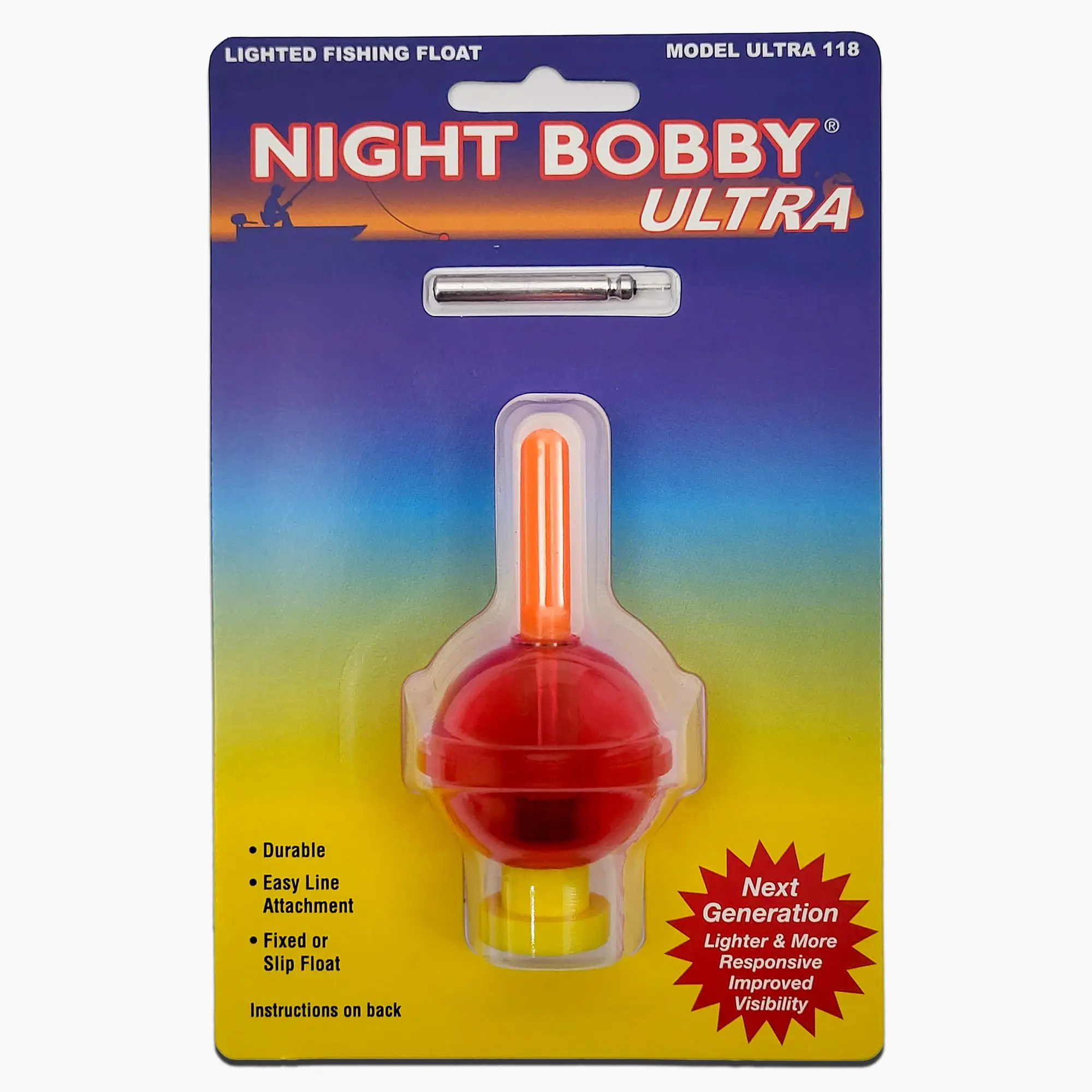 Night Bobby Ultra 118 Lighted Fishing Float – High Visibility Night ...
