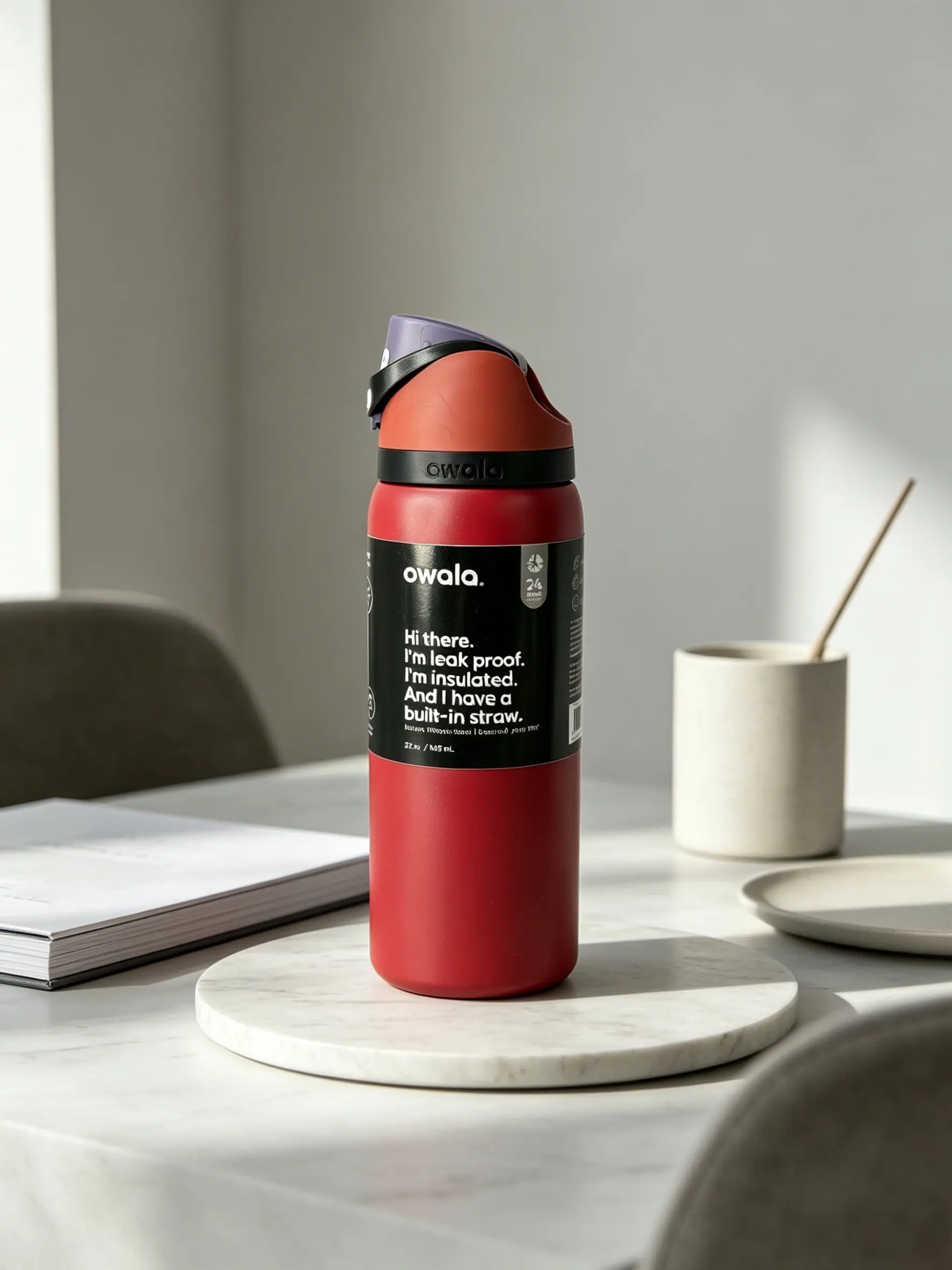 Owala FreeSip 32oz Insulated Stainless Steel Water Bottle Leak Proof 24 ...