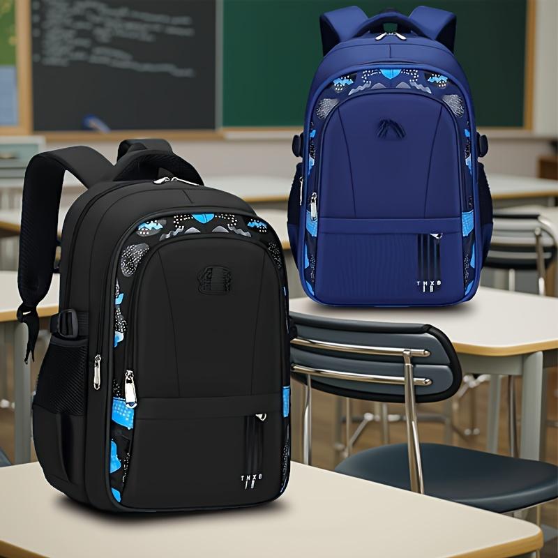 New Style Elementary School Backpack for Boys, Grades 1-3-6, Ages 6-12 ...
