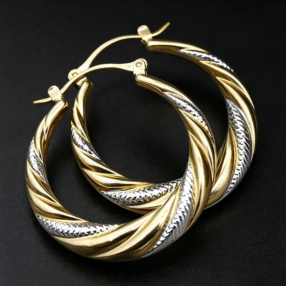 Big Hoop Earrings, Personalized large ear ring design, earrings for ...