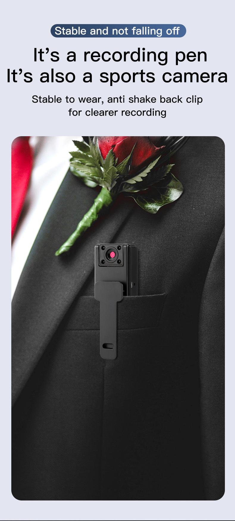 Body Camera with Audio & Video Recording 1080P HD Action Cam with 32GB ...