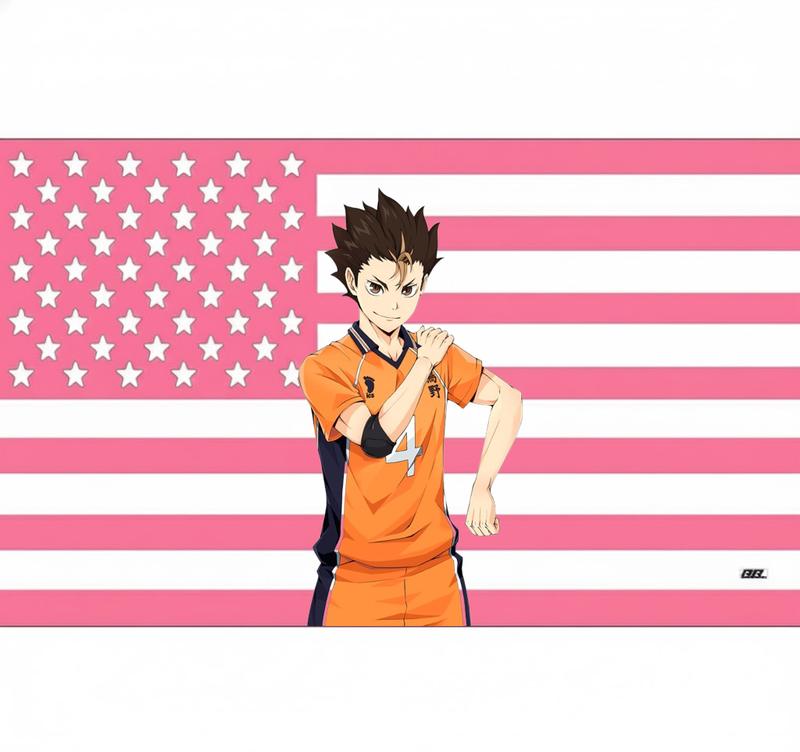 Haikyuu!! US Banner: Noya Yuu - Orange and Pink Pride, Guardian Deity ...