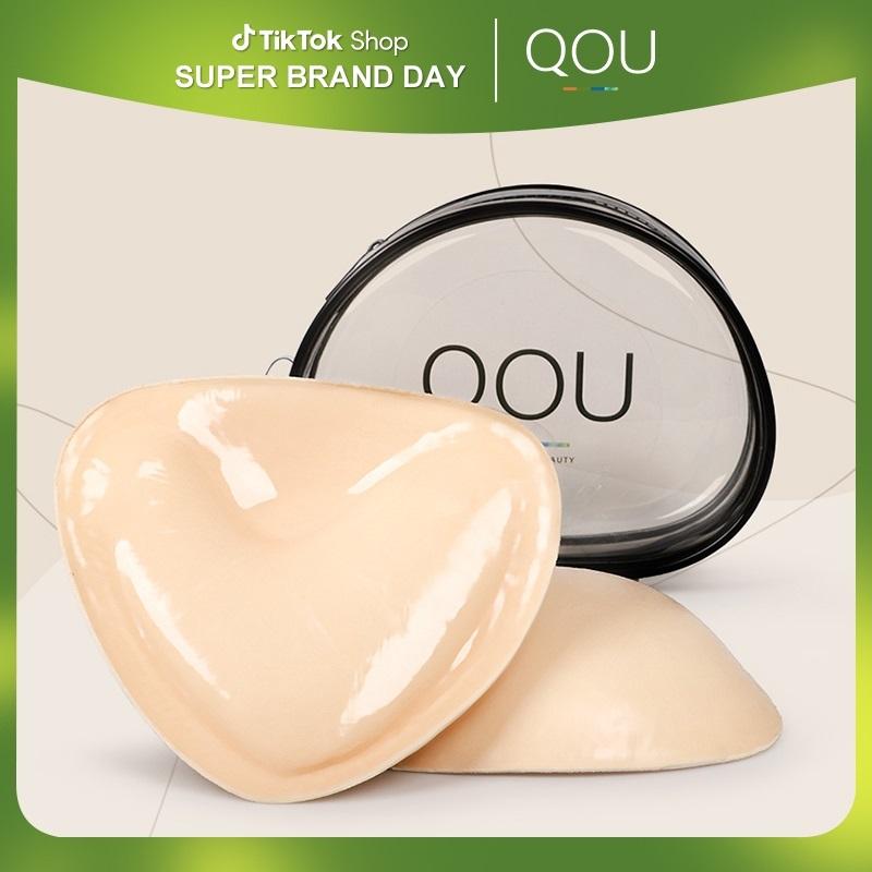 QOU Double Sided Sticky Inserts, Sticky bra Push Up, Strapless - TikTok ...