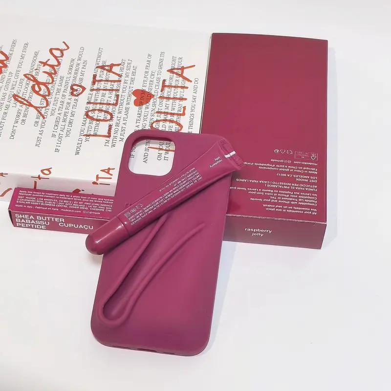 Hailey Bieber Liquid Silicone Lipstick Phone Case 【100% Genuine High ...
