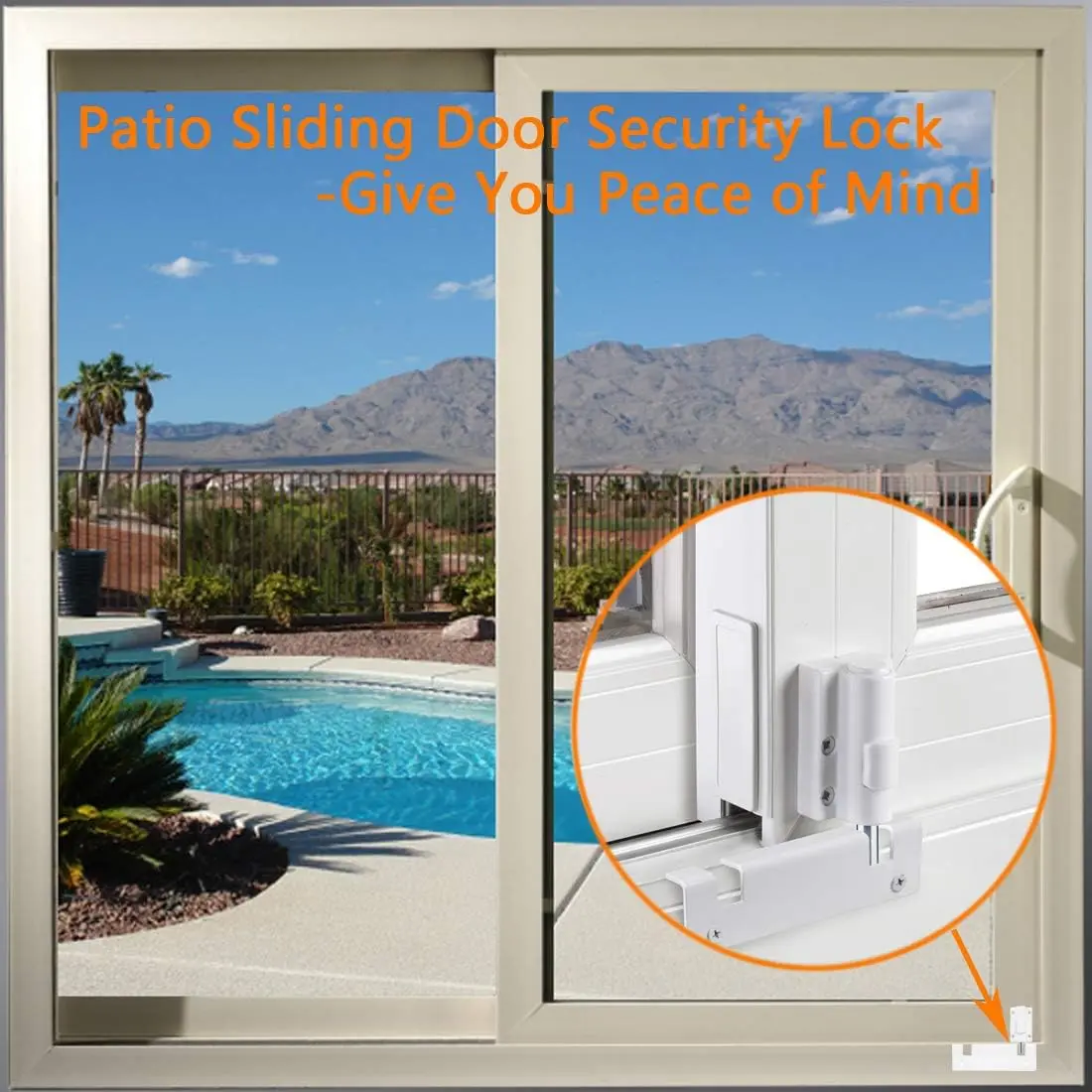 Childproof Sliding Door Lock - Foot Operated Security Device for Patio ...