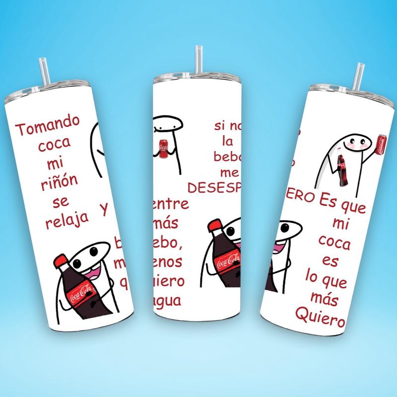 Funny Meme Tomando Tumbler - Bottle Drinkware - TikTok Shop