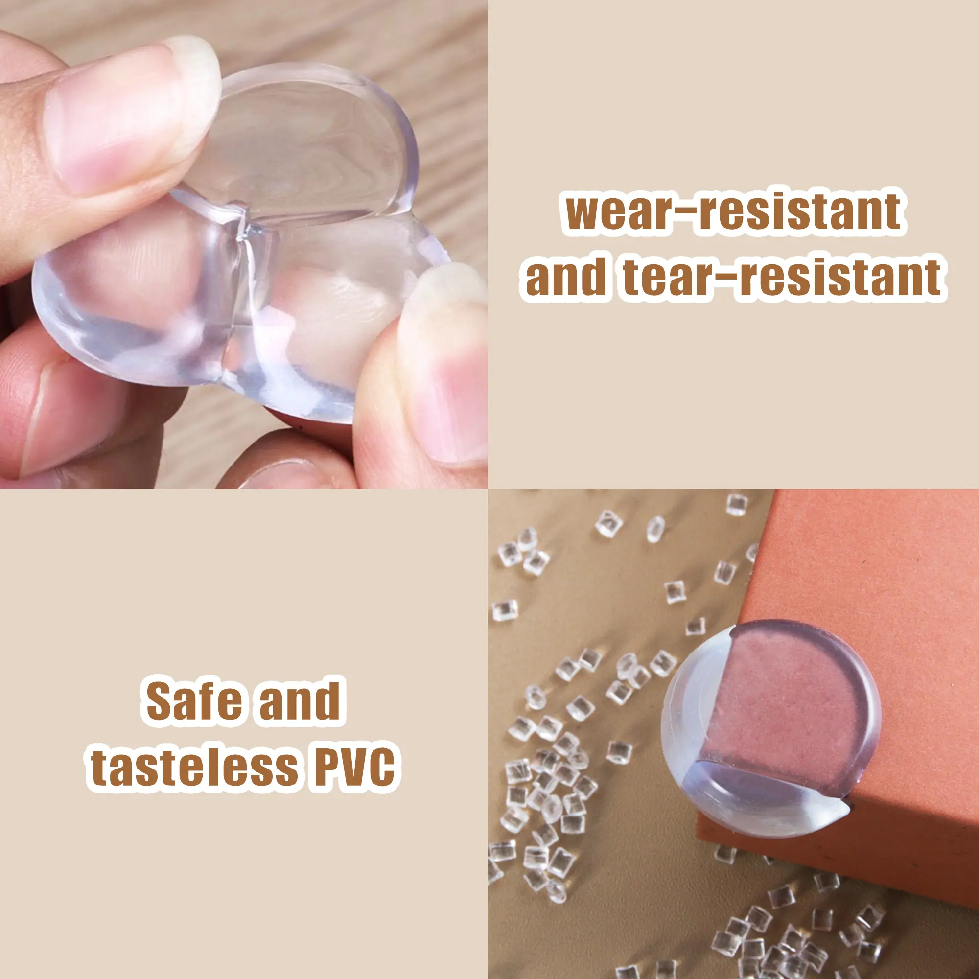 16 Counts Furniture Corner Protector, Round Edge Cushion with All-Round ...