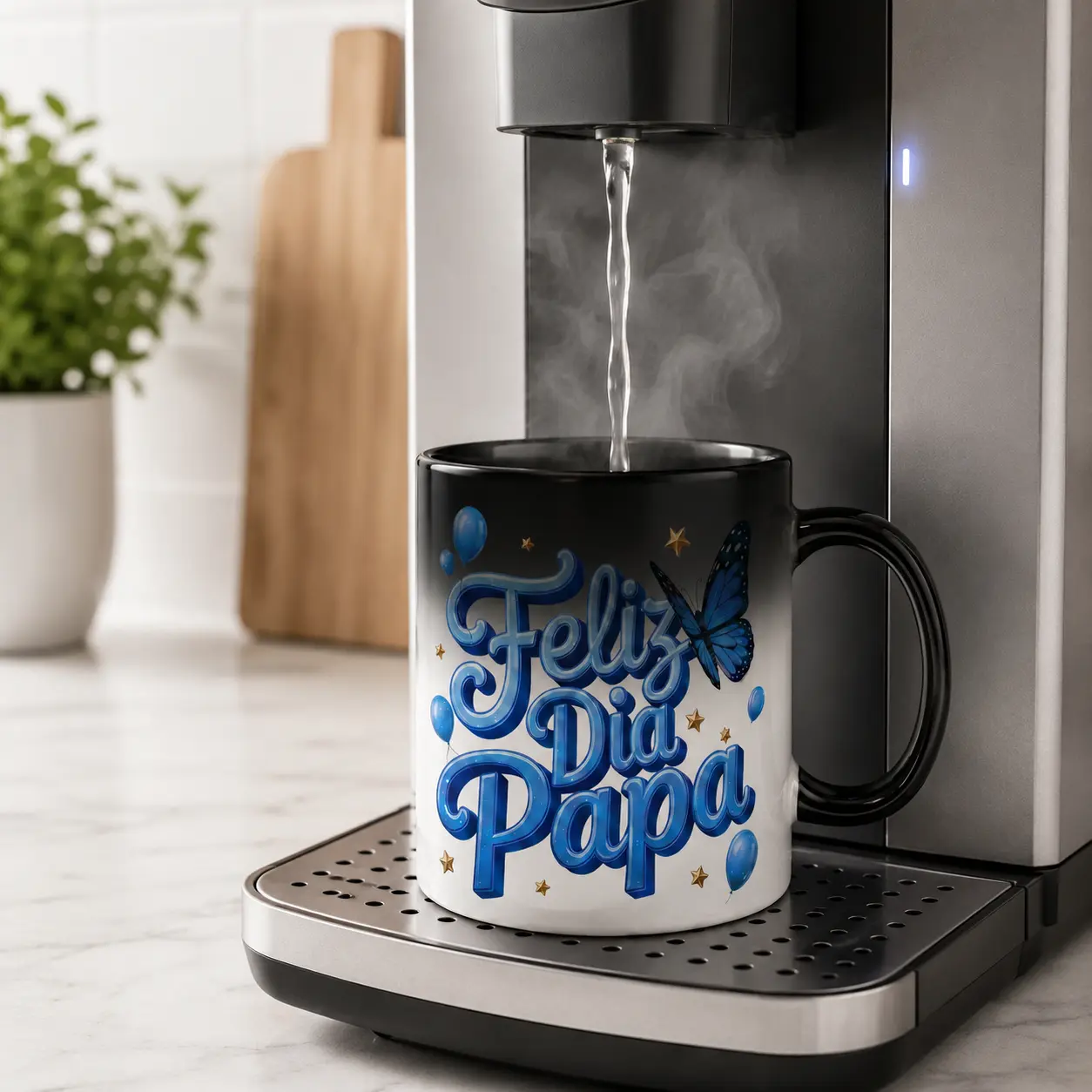 "Feliz Dia Papa" Color Changing Mug Regalo Para Papá Secret Heat Reveal ...